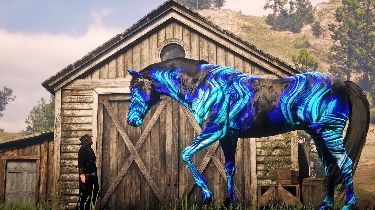 Arthur Morgan Finds a Huge Sapphire Horse Near Moonstone Pond and Tames ...