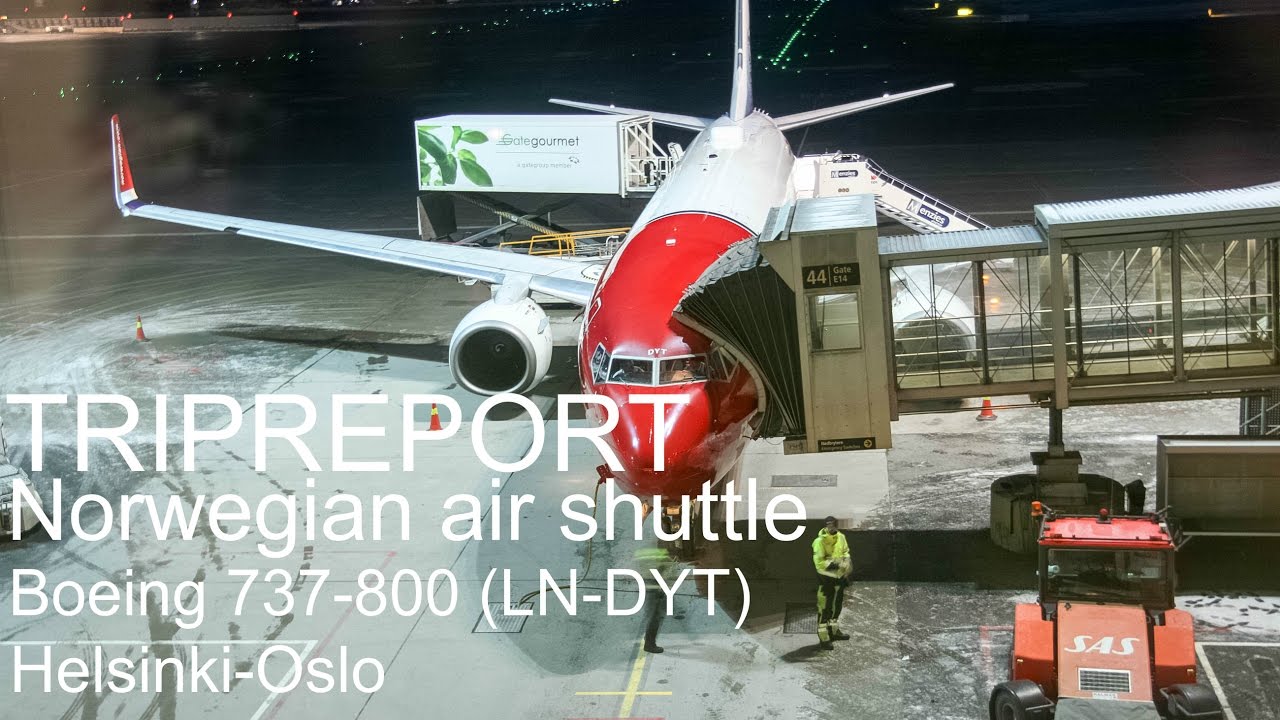 TRIPREPORT / Norwegian ECONOMY Boeing 737-800 Helsinki to Oslo - YouTube