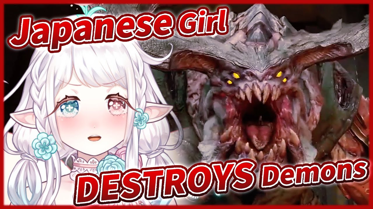 Japanese Girl DESTROYS Demons in DOOM(2016) #1 #doom #doom2016 #vtuber ...