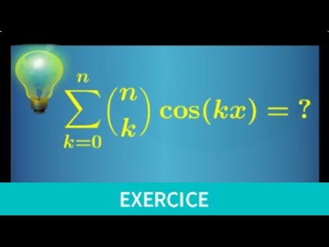 Nombre complexe • somme de cosinus • binôme de Newton • angle moitié ...