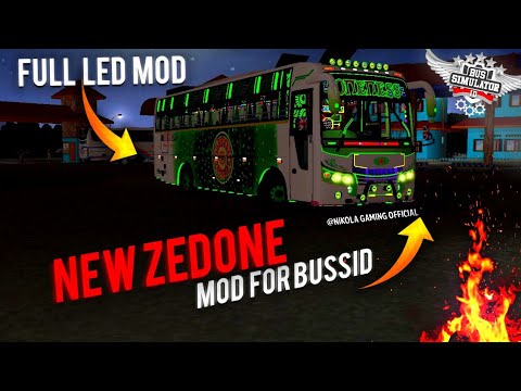 NEW ZEDONE BUS MOD FOR BUSSID || NEW BUS MOD FOR BUSSID || ZEDONE ...
