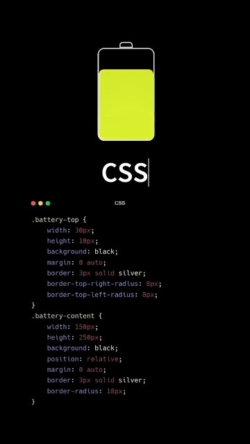 Battery Animation #css #animation - YouTube