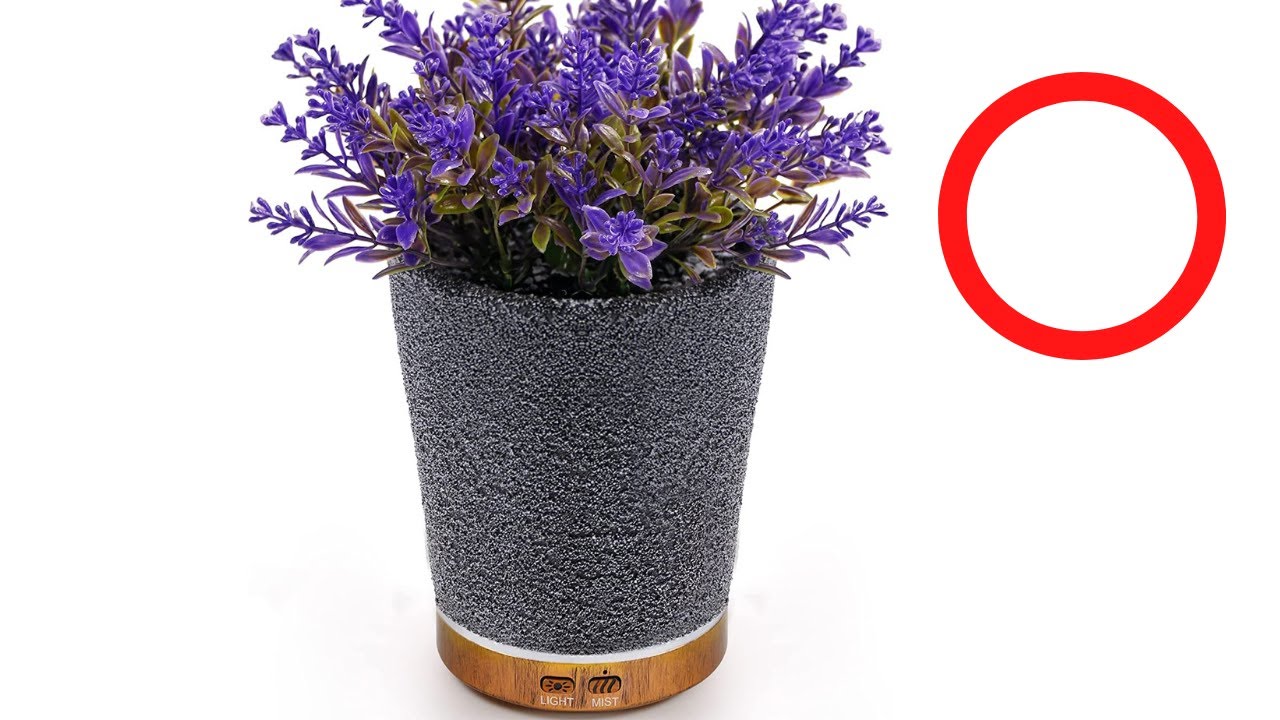 Lavender Plant Potted Essential Oil Diffuser, 150ml Cold Mist ...