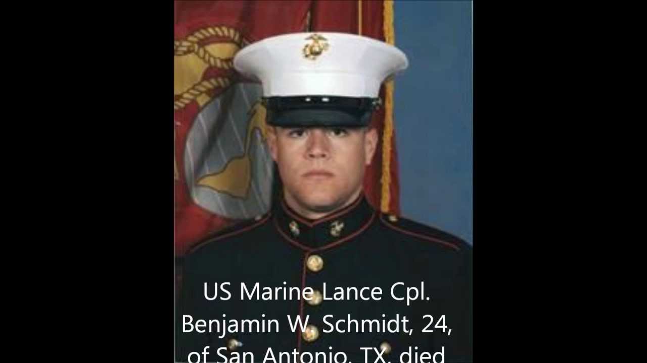 Tribute To Our Fallen Soldiers - US Marine Lance Cpl. Benjamin W ...