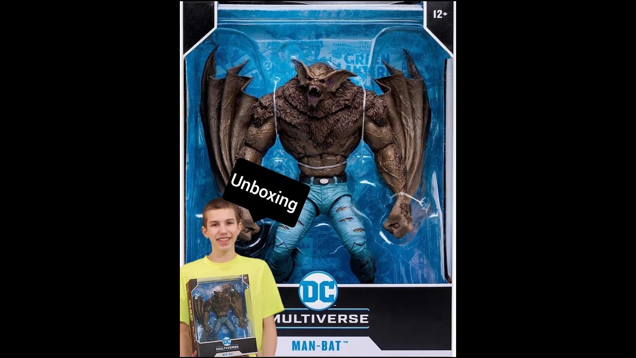 Dc multiverse man-bat figure unboxing mcfarlane toys batman arkham ...