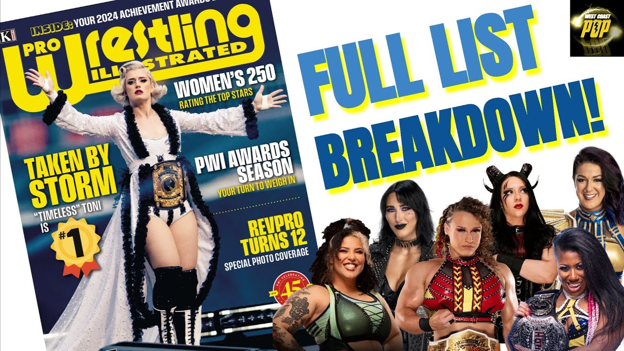 PWI Women's 250 of 2024 FULL LIST - Pro Wrestling Illustrated | Toni ...
