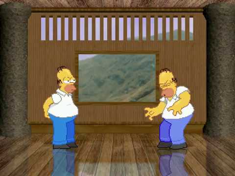 Mugen Homero Simpson Vs Pedro Picapiedra, Peter Griffing, Hugo Simpson y Homer Simpson