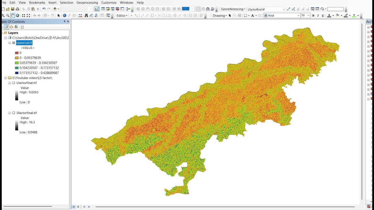 Topographic factor| LS factor| Slope length and Steepness factor - YouTube