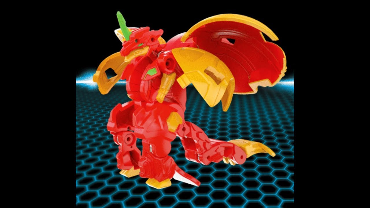 Bakugan Battle Planet Pyrus Hyper Dragonoid Ultra Review - YouTube