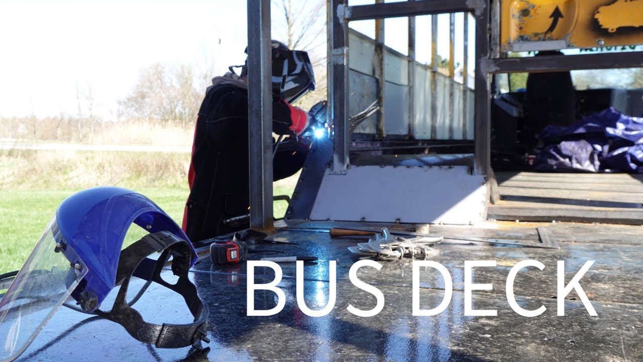 Bus deck build & kayaking the creek! - YouTube