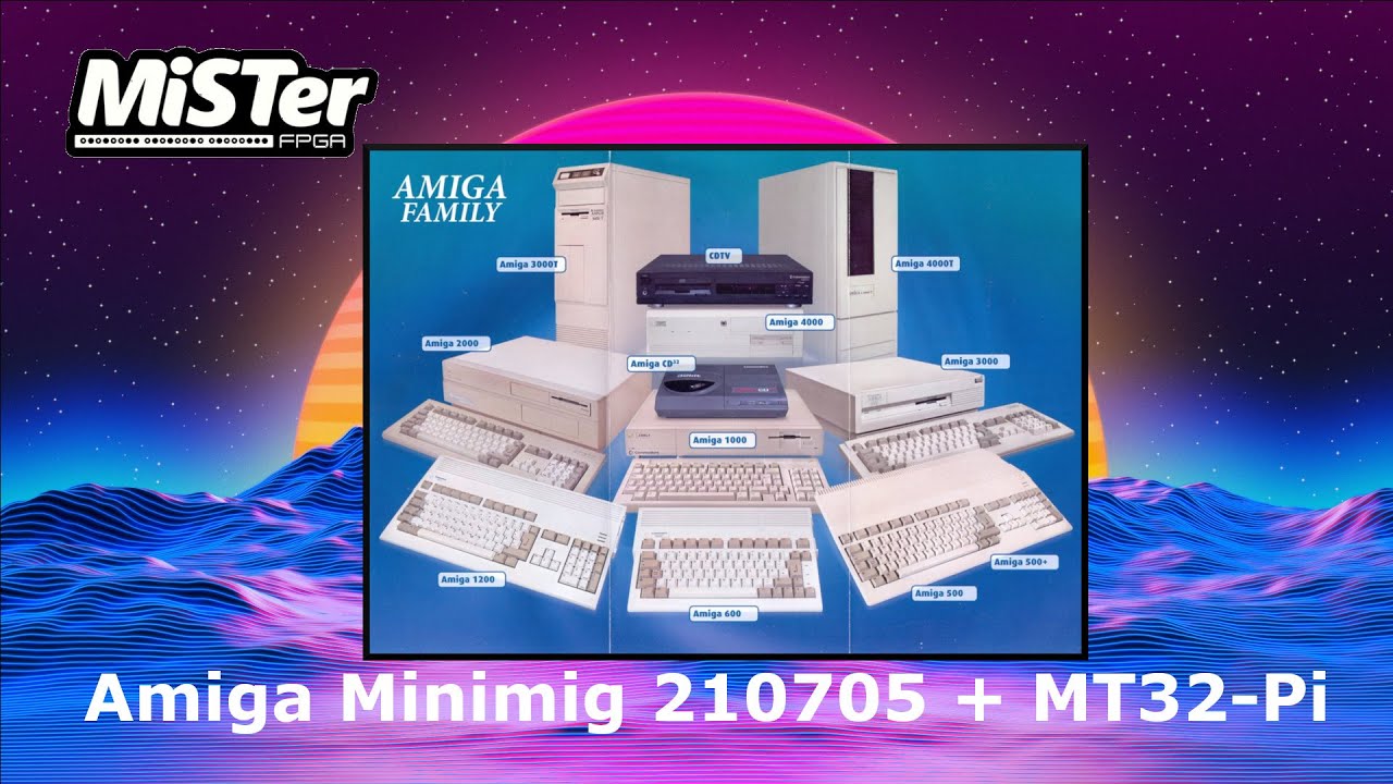 MiSTer FPGA Amiga Minimig + MT32 Pi - YouTube