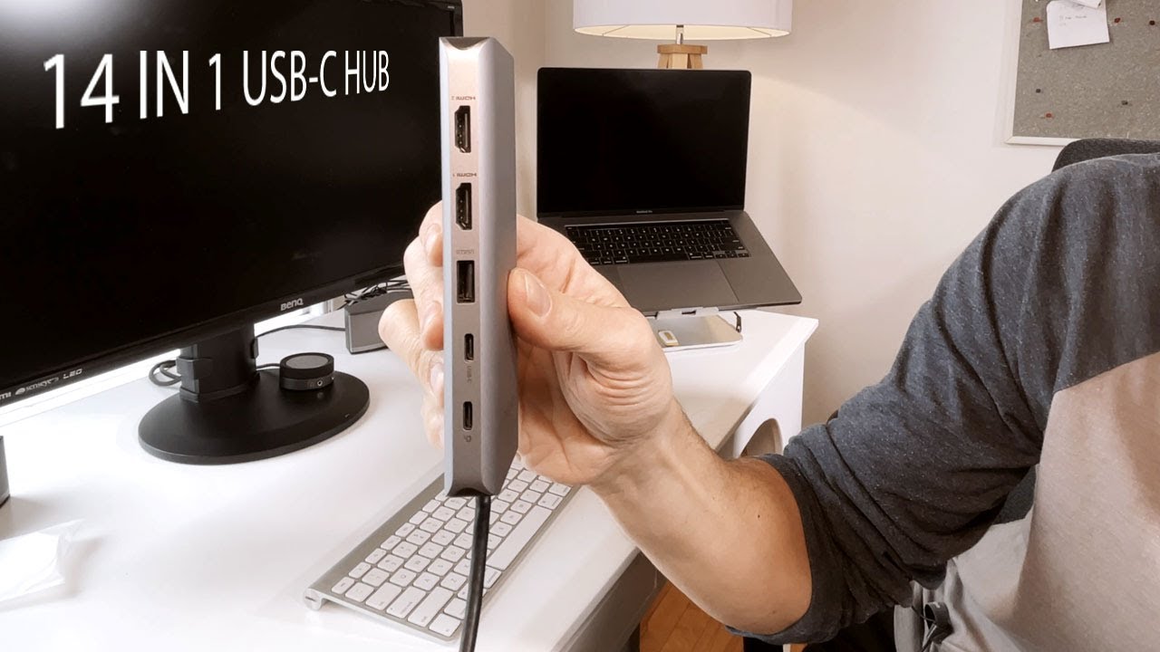 ZMUIPNG USB-C HUB 14 in 1 macbook pro - YouTube