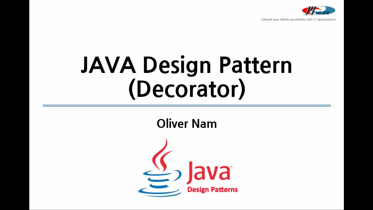 [3][Decorator]_자바 디자인 패턴(Java Design Pattern) - YouTube