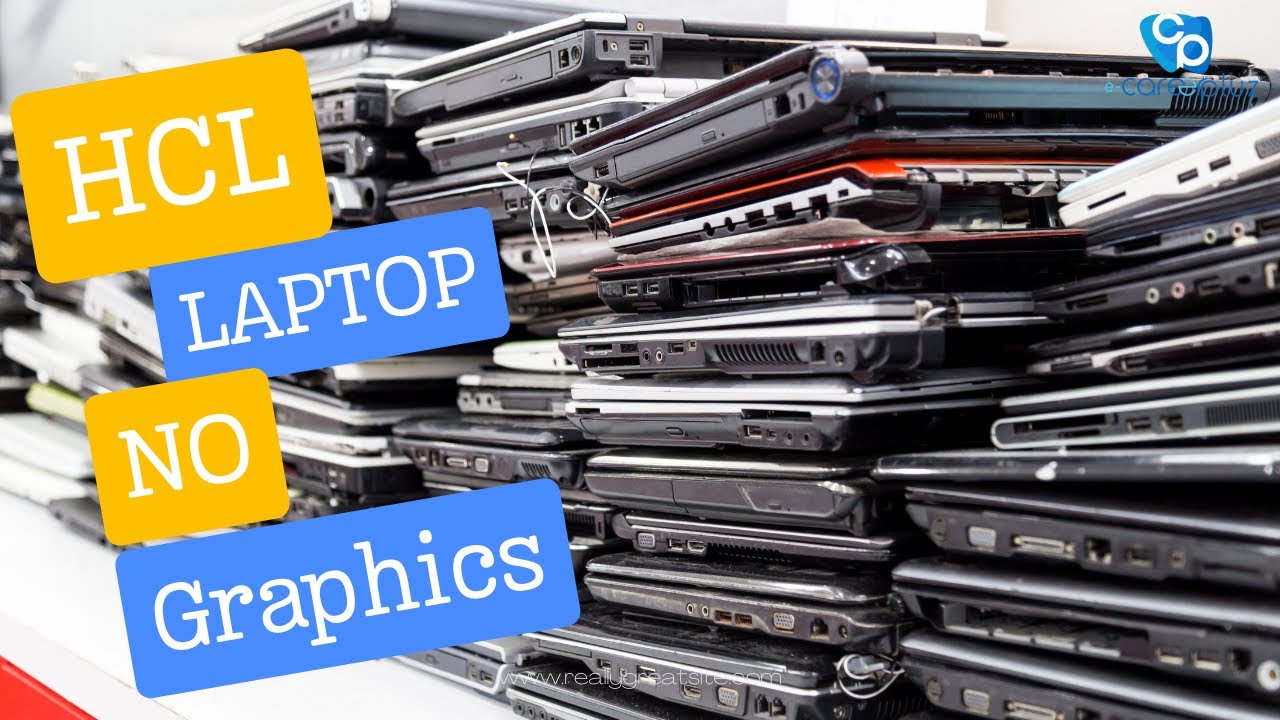 HCL laptop motherboard no graphics complaint repair - YouTube