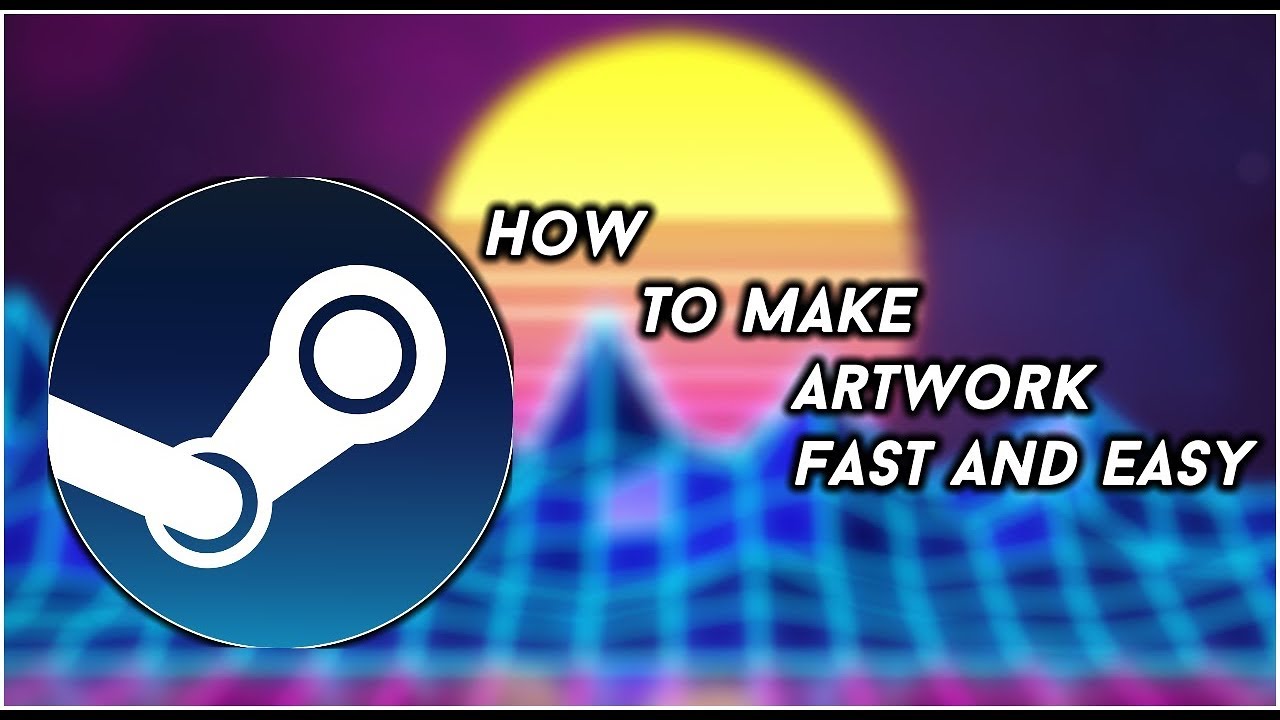 How to make artwork on your steam profile with no programs - YouTube