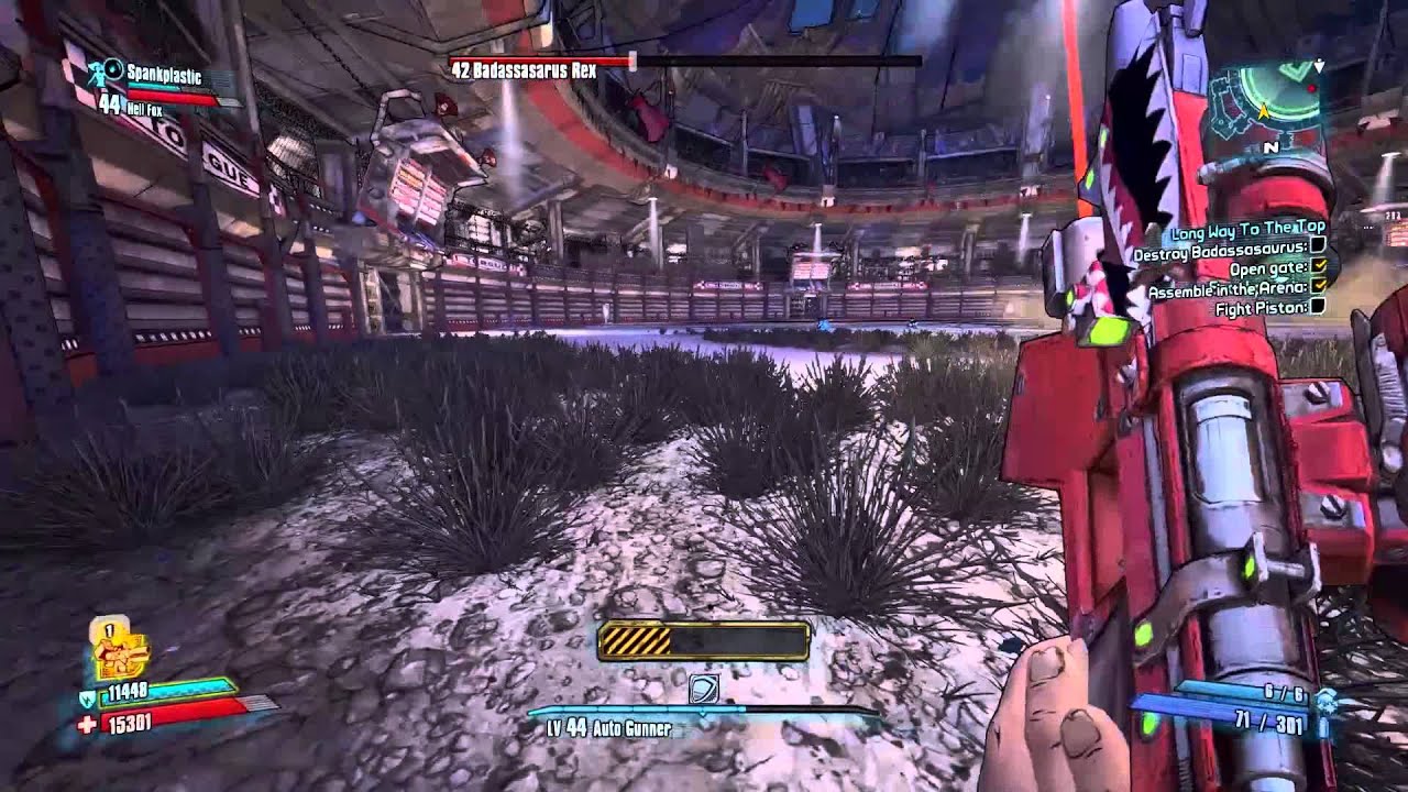 Borderlands 2 - Boss Metal T-rex - YouTube