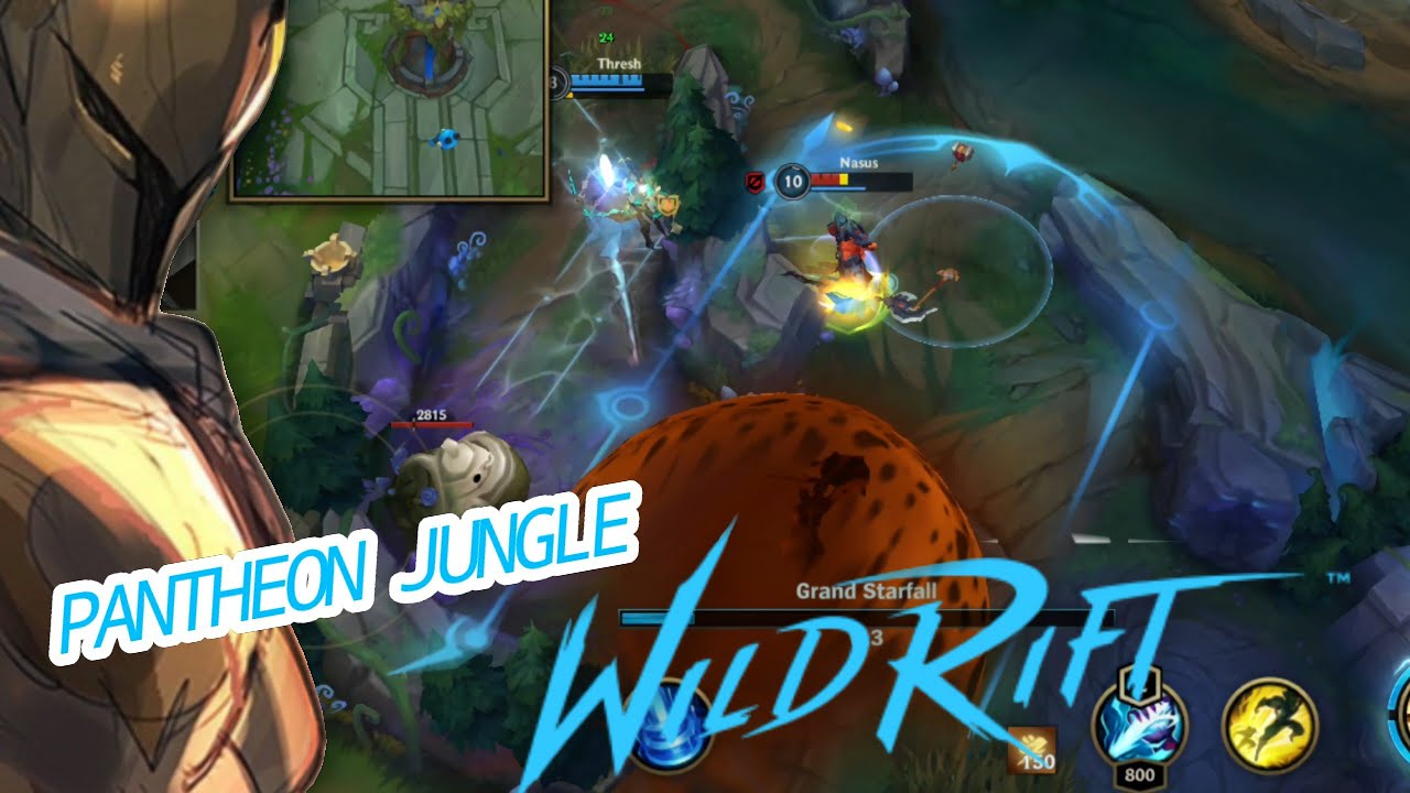 Wild Rift PANTHEON JUNGLE Gameplay Builds and Runes - YouTube