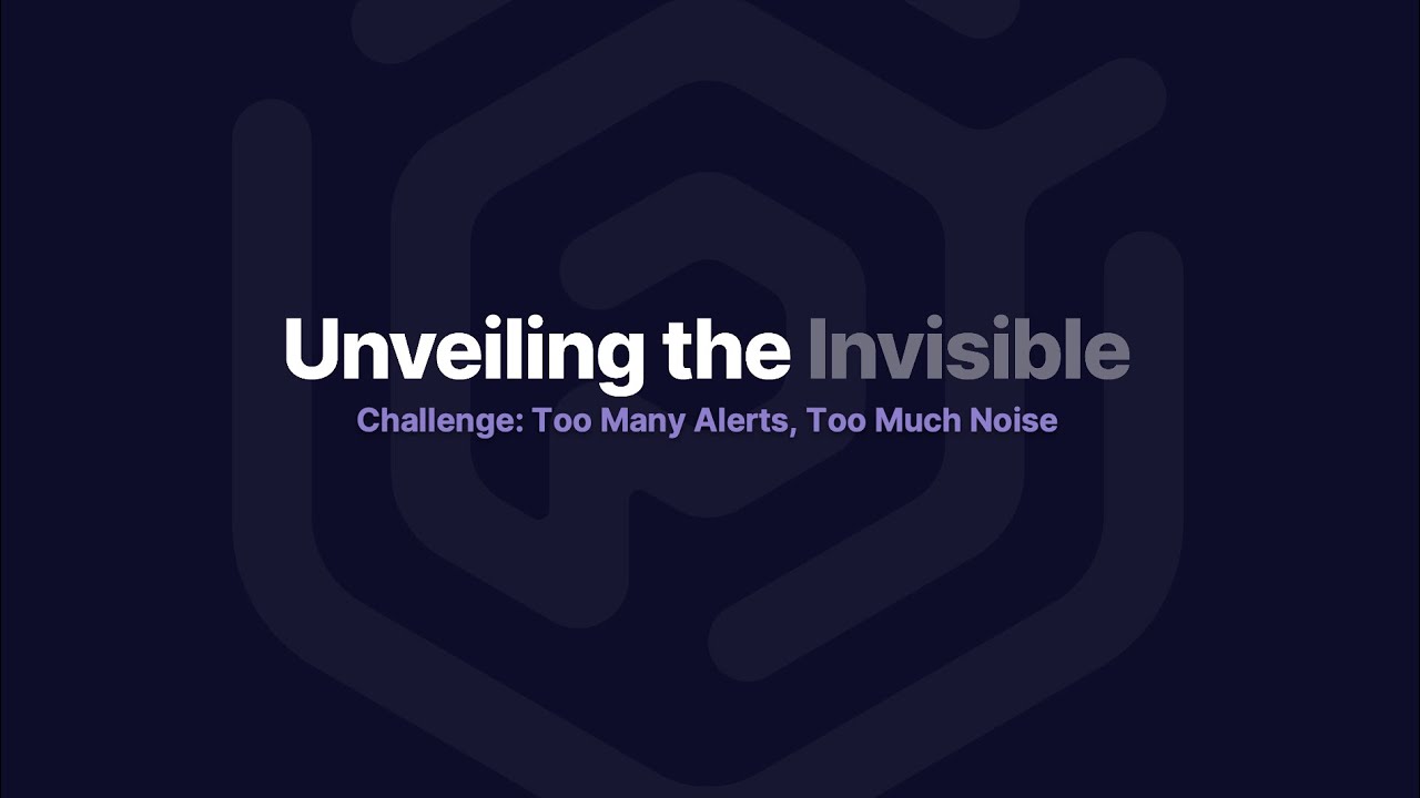 Unveiling the Invisible Challenge 2 - Too Many Alerts, Too Much Noise ...