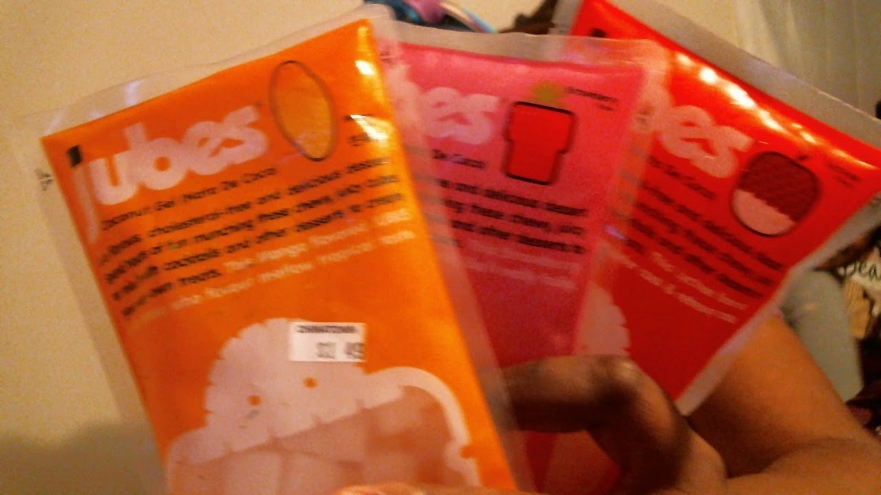 Trying Jubes Asian Coconut Gel drink/snacks💜💜💜 - YouTube
