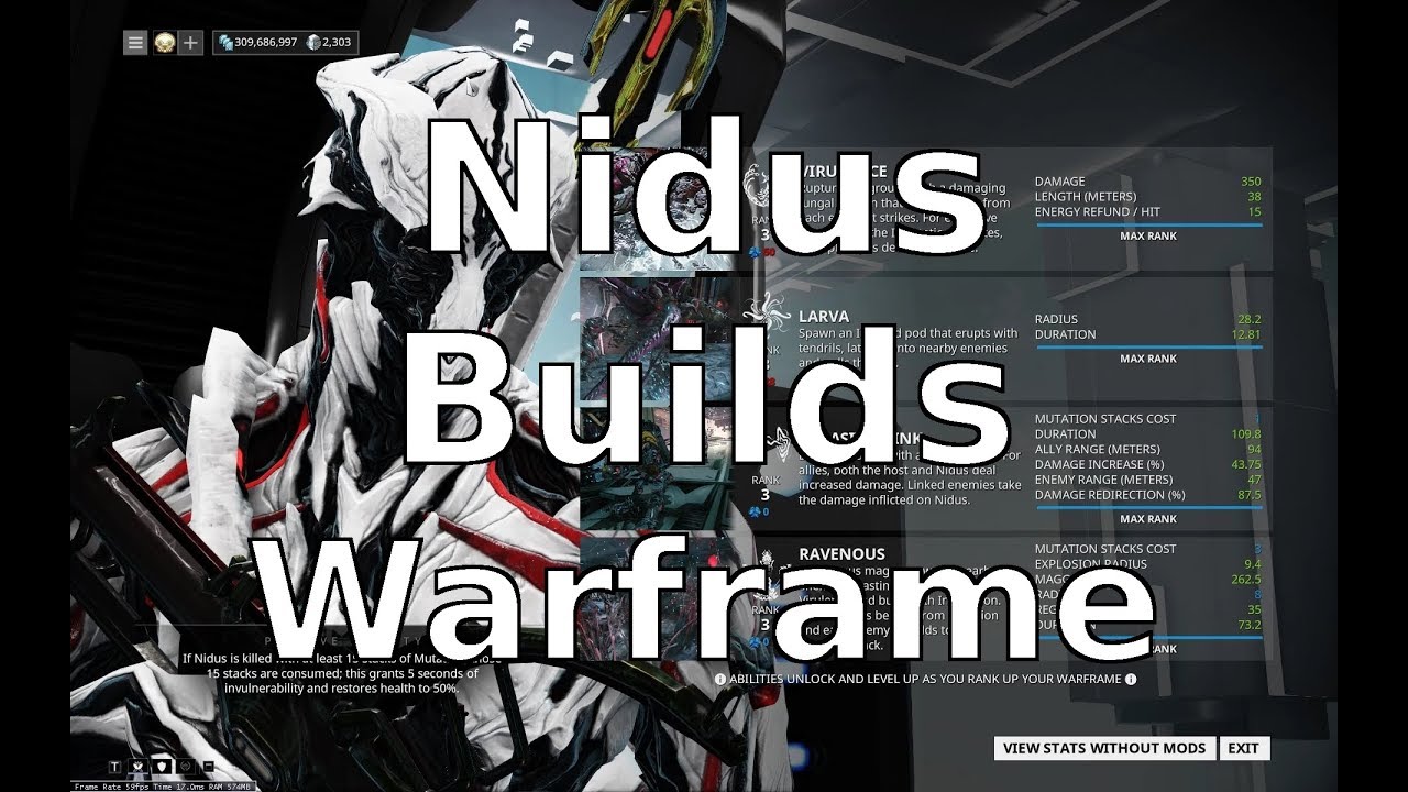 Nidus Builds Warframe - YouTube