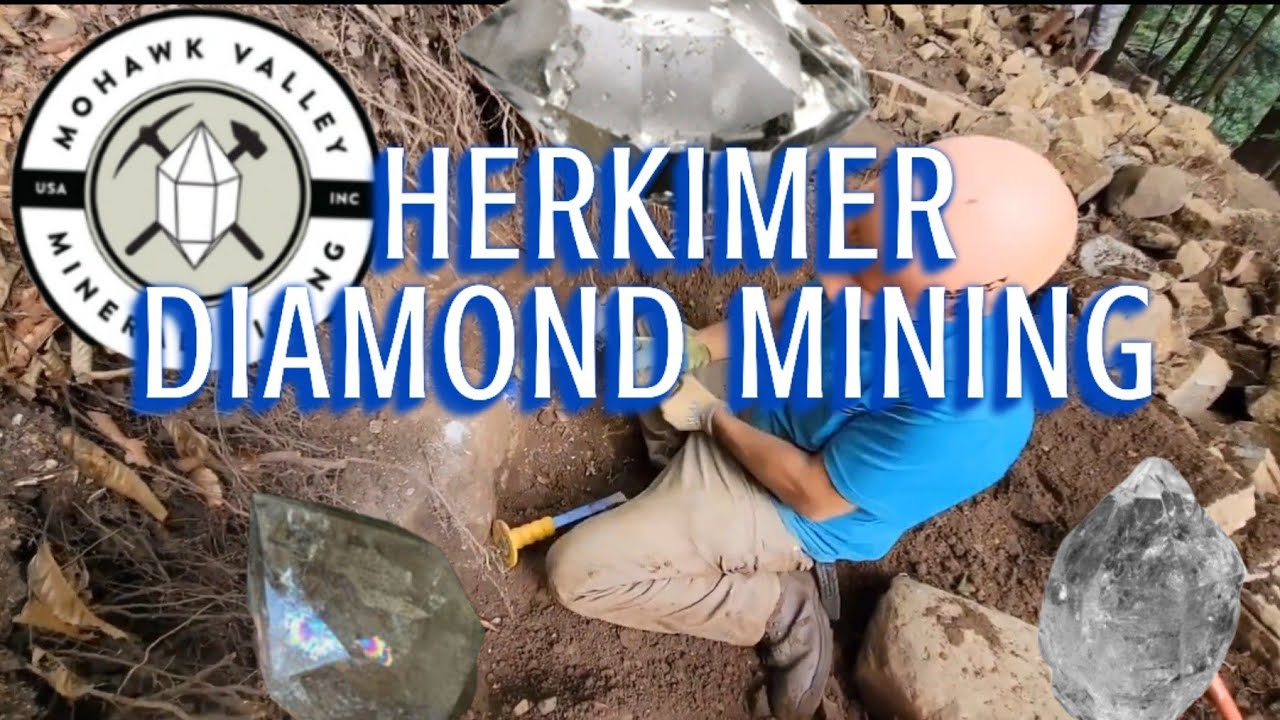 Herkimer Diamond Mining #2 - Mohawk Valley - Large Calcite & Beautiful ...