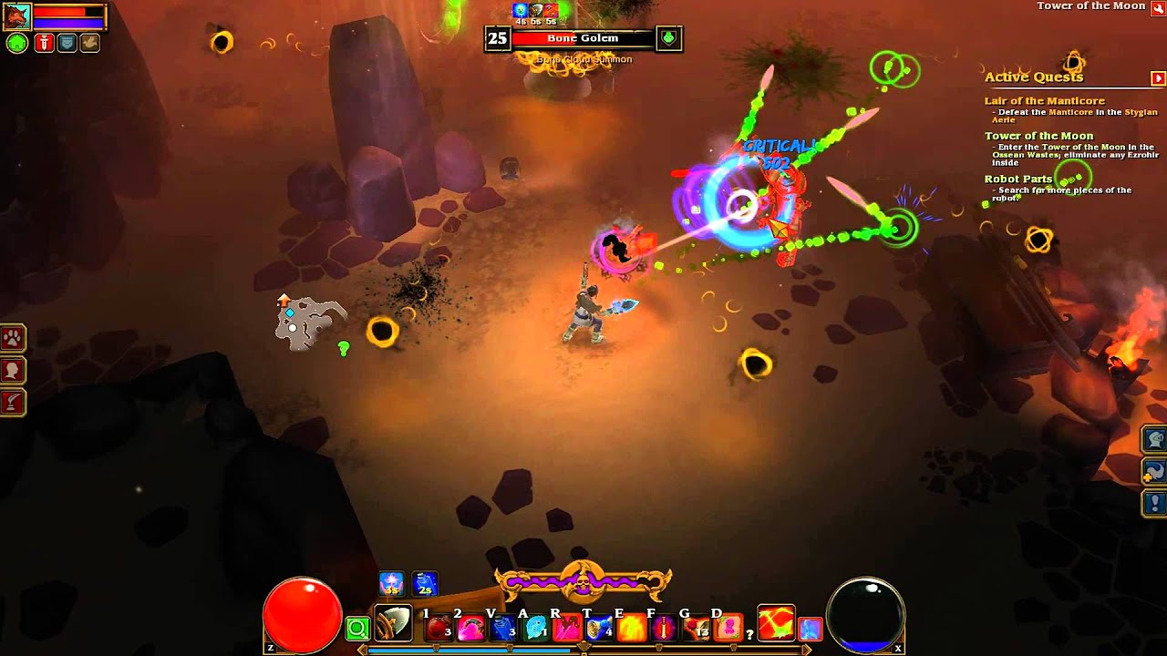 Torchlight 2 Outlander VH build (Elite) EP12 Tower of the Moon - YouTube