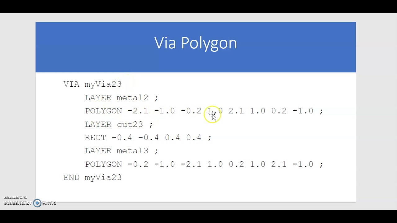 LEF DEF Syntax part 2 - YouTube