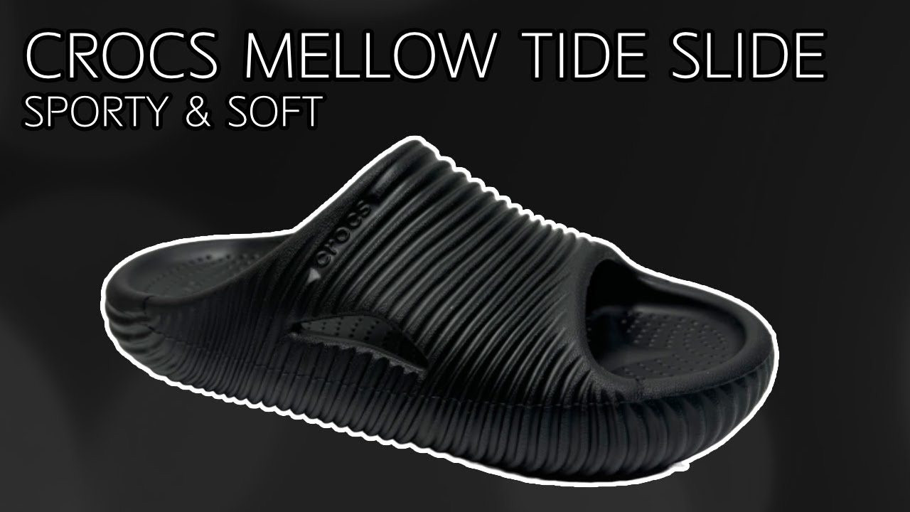 2024 Crocs Mellow Recovery Tide Slide Black Review & On Feet - YouTube