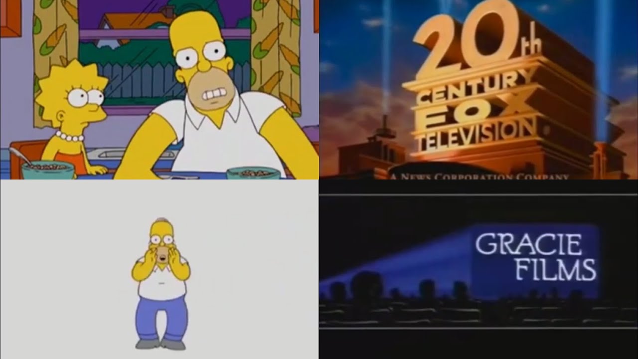 The Simpsons: Homer gets interrupted by 20th Century Fox & Gracie Films ...