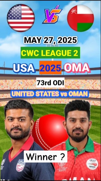 United States vs Oman 73rd Toss Prediction | USA vs Oman CWC League ...