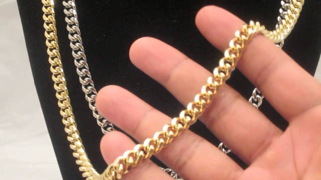 2 chainz silver and gold cuban link 2 chain set jay z kanye | hip hop ...