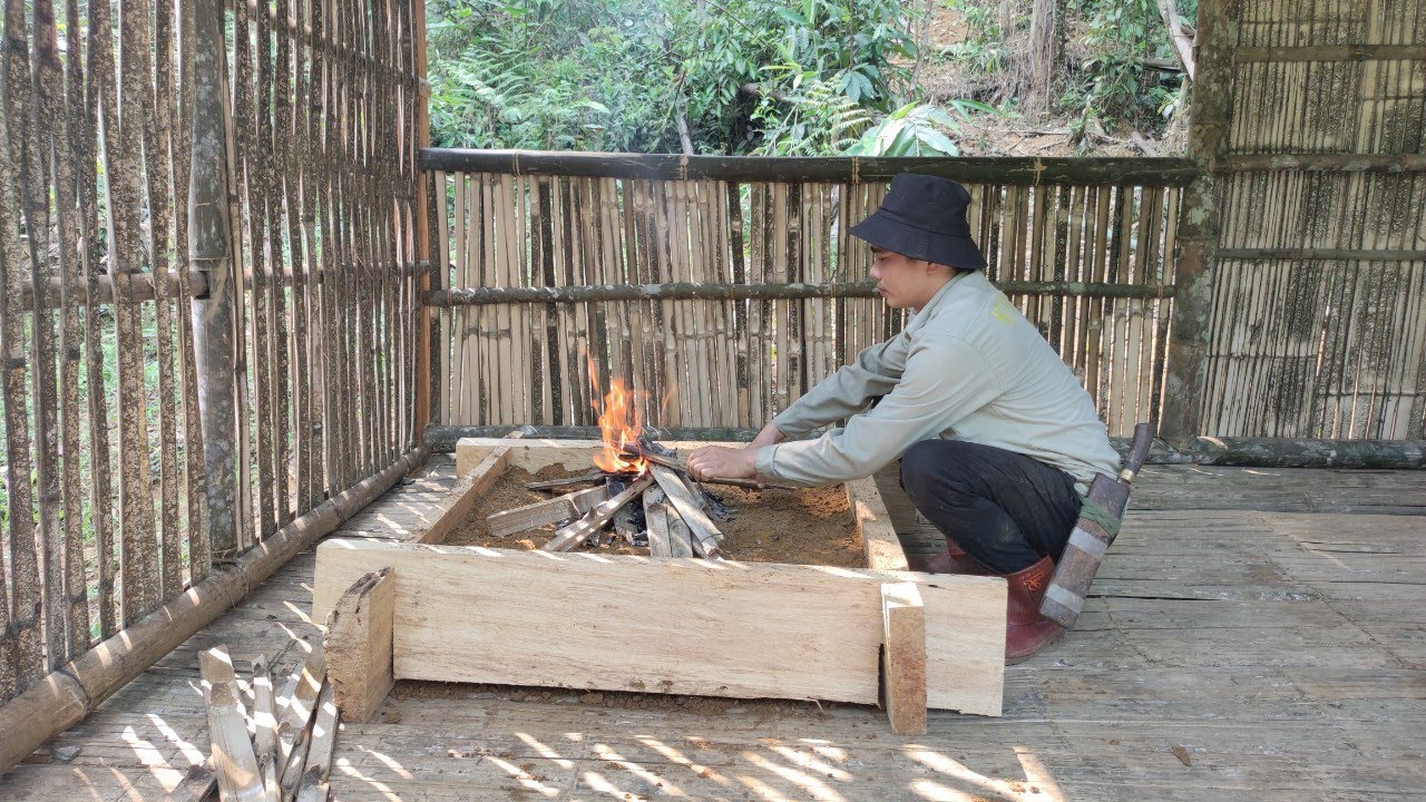 Make a simple stove on bamboo. - YouTube