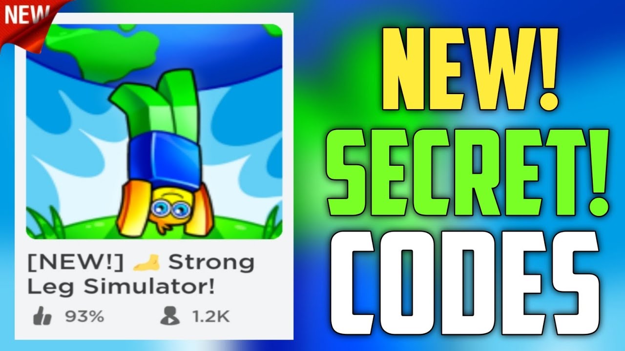 FUTURE CODES!! | *NEW* ROBLOX STRONG LEG SIMULATOR! CODES 2023! (NEW!) - YouTube