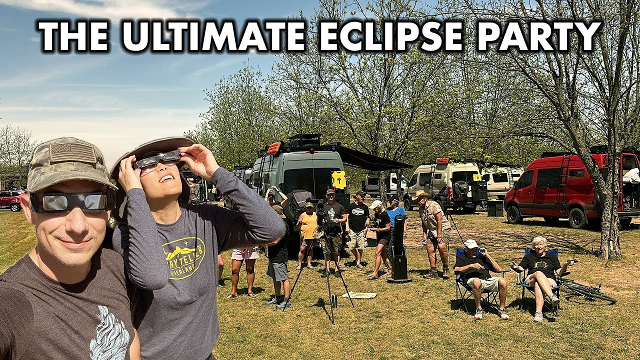 Unforgettable Van Life Campout! Solar Eclipse at a Pecan Farm in Arkansa (Harvest Hosts) - YouTube