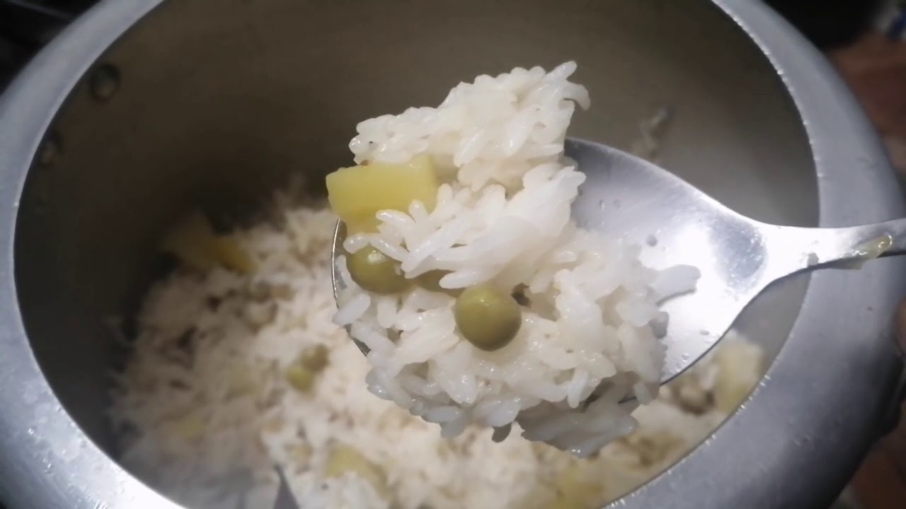 Fastest dinner recipe | Aloo Matar Jeera Rice - YouTube