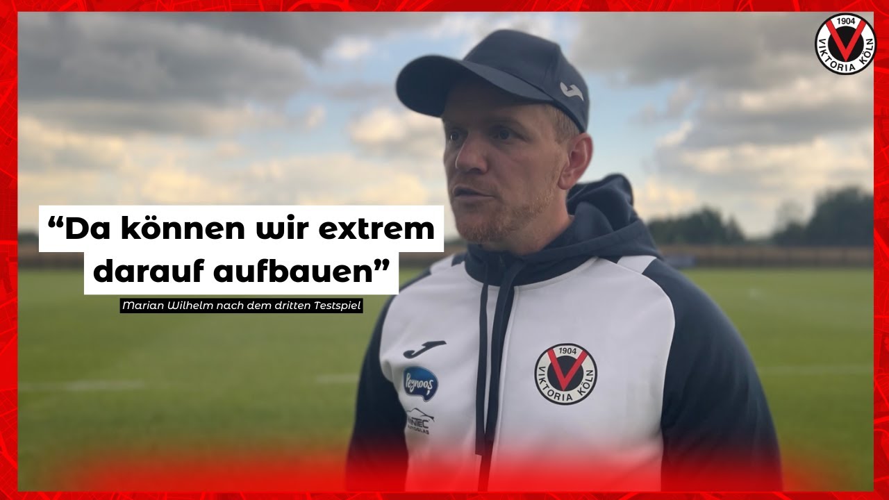 1:1 gegen Bonner SC - Marian Wilhelm im Interview nach dem Testspiel ...