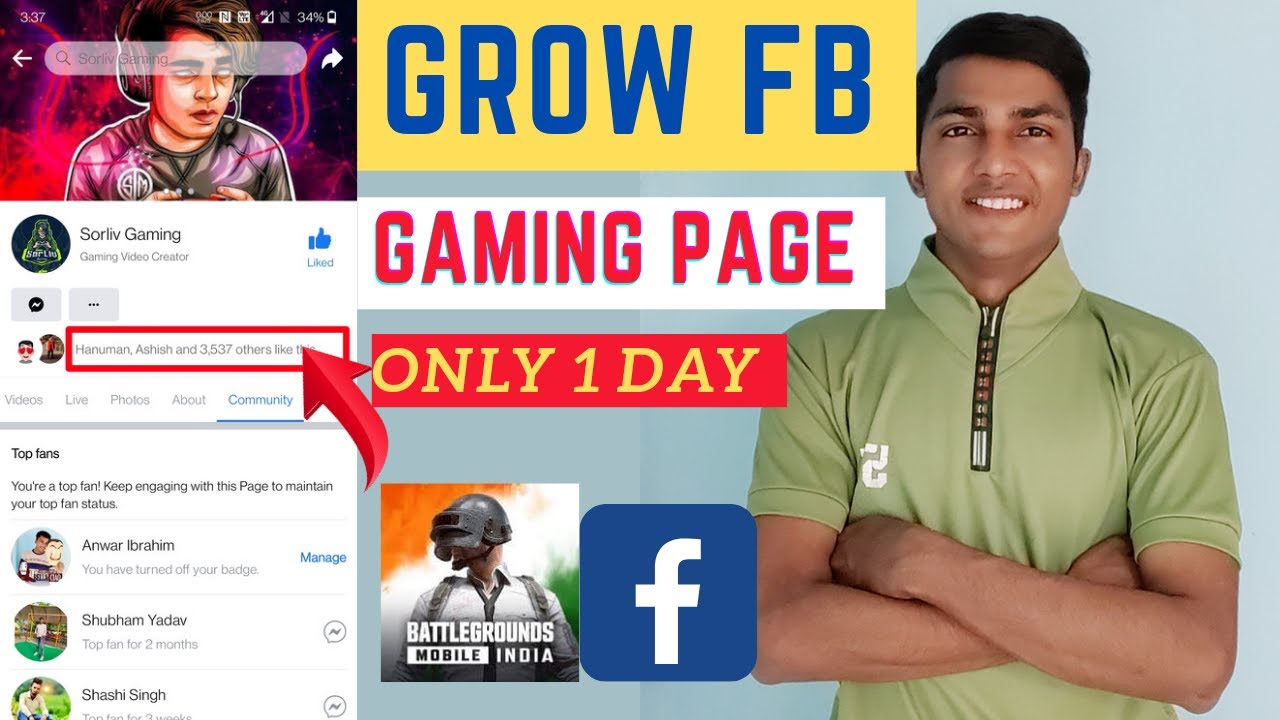 How to grow Facebook gaming Page only 1 day 😍 BGMI gaming Page grow ...