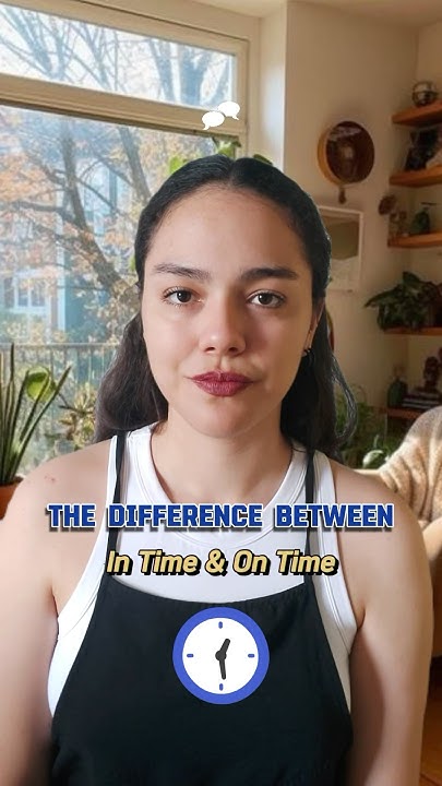 IN time or ON time? ⏰ Be careful! Learn how to use them correctly with a simple trick! #shorts ...