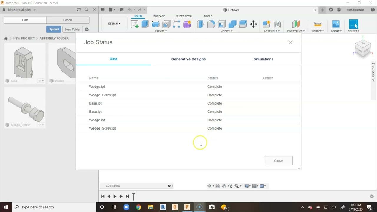 Autodesk Fusion Tutorial - Importing Inventor Files Into Fusion 360 - YouTube