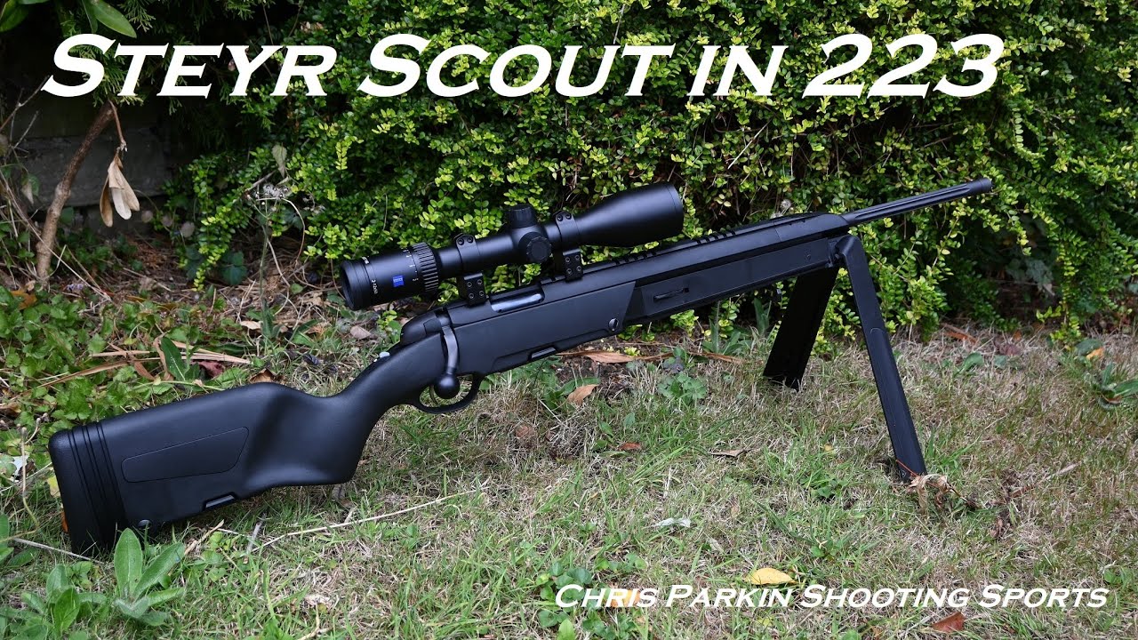 Steyr Scout Rifle in 223 Remington, UNBOXING this unusual concept rifle ...