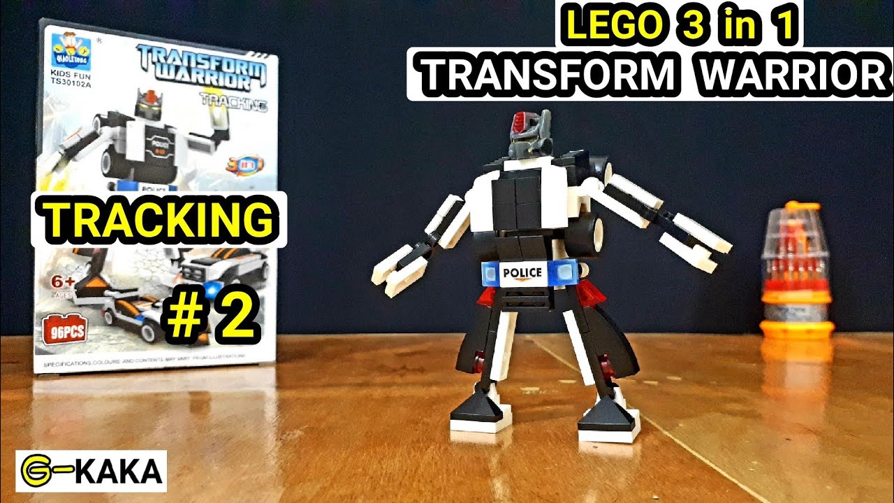 LEGO TRACKING 3 in 1 TRANSFORM WARRIOR Part #2 - Review Mainan Anak ...