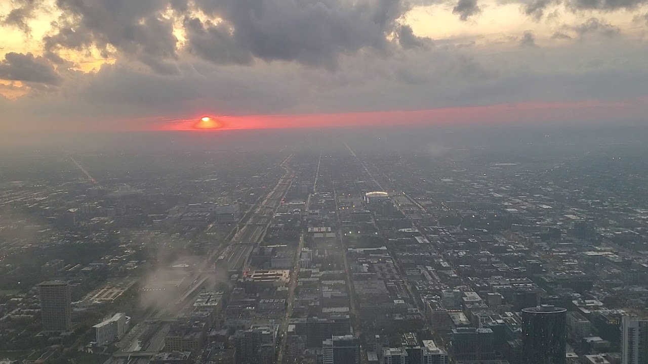 Skydeck Chicago, IL hyper-lapsed sunset! - YouTube