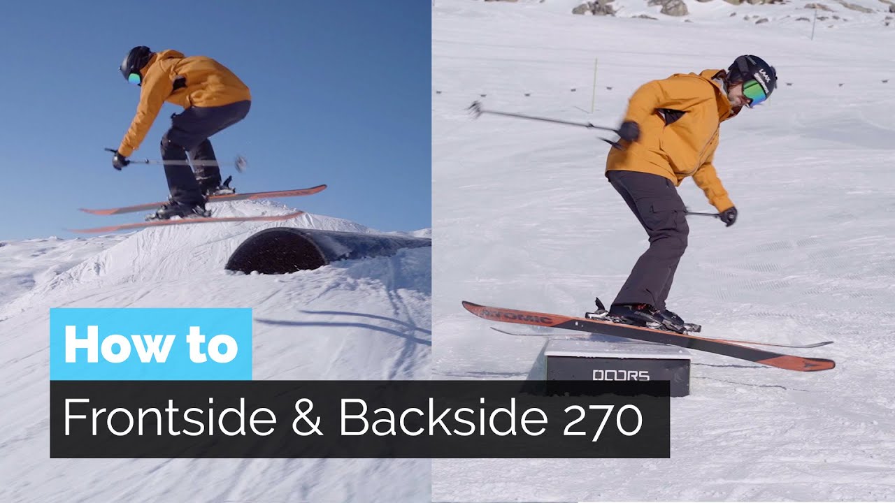 How to Frontside 270 & Backside 270 on Skis - YouTube