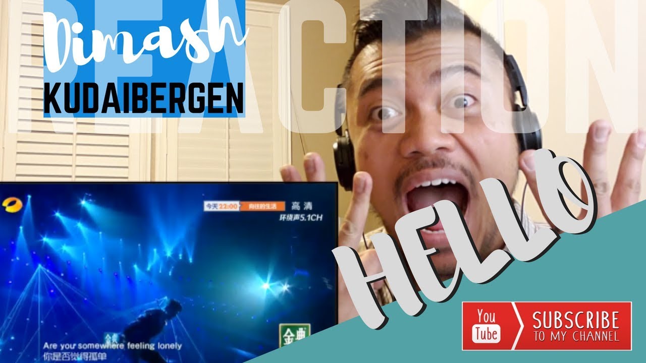 DIMASH Kudaibergen singing, "Hello" | REACTION vids with Bruddah Sam ...
