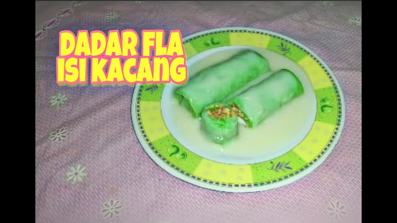 DADAR FLA ISI KACANG || CARA MEMBUAT KUE DADAR SANTAN - YouTube