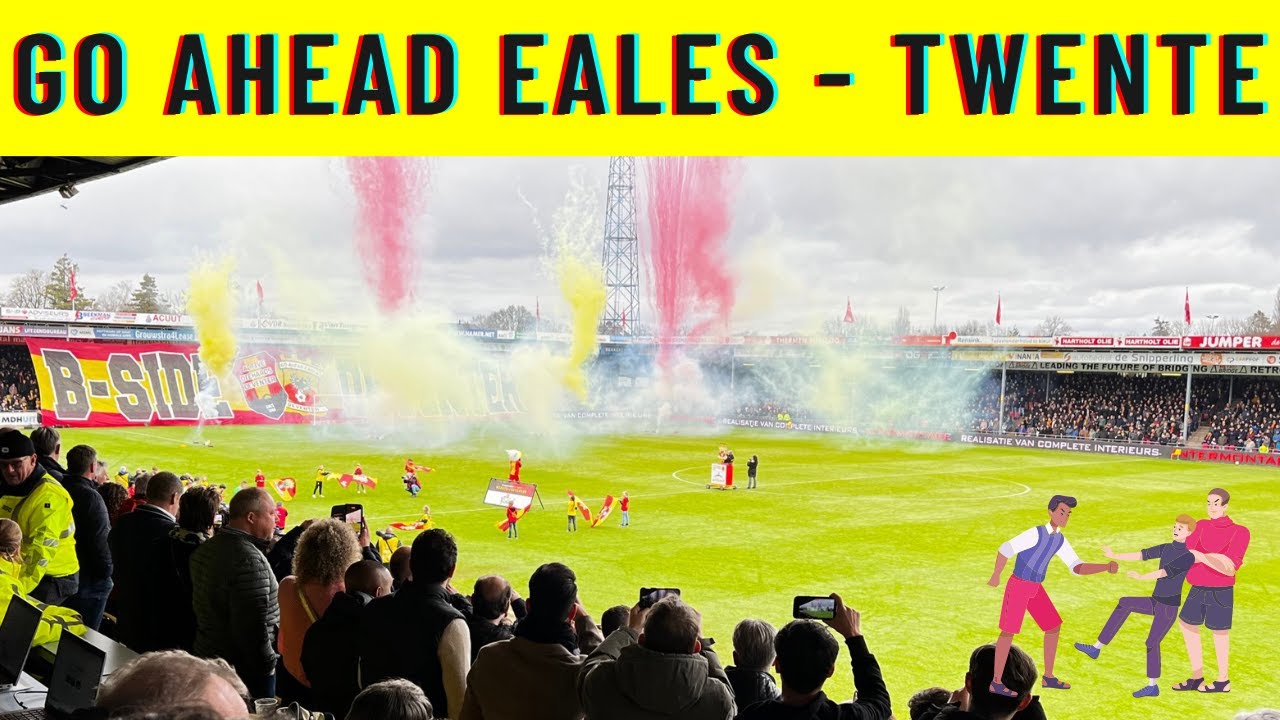 GO AHEAD EAGLES - FC TWENTE RELLEN - Wedstrijd Gestaakt + Sfeeractie ...