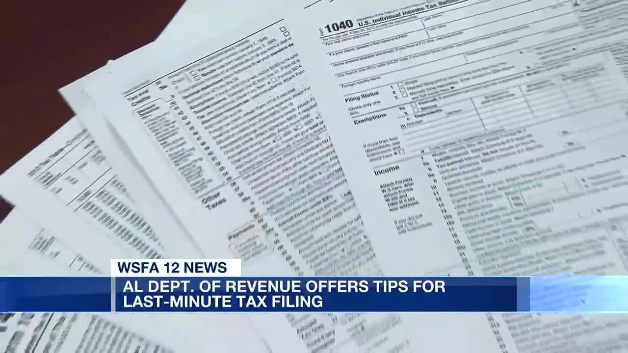 Alabama Dept. of revenue offers tips for last minute tax filing - YouTube