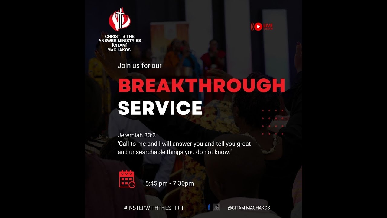 BREAKTHROUGH SERVICE || MID-WEEK SERVICE || 19TH NOVEMBER 2025. - YouTube
