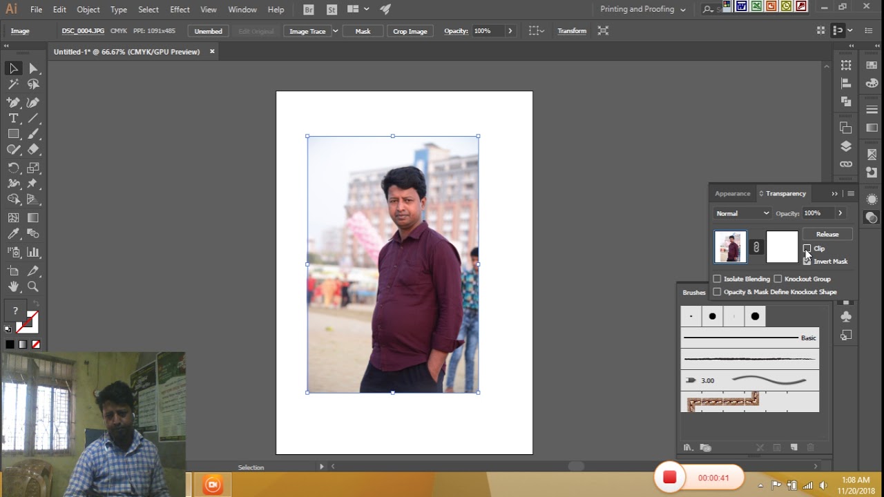 Graphics Tutorial II Adobe Illustrator CC II Opacity Mask - YouTube