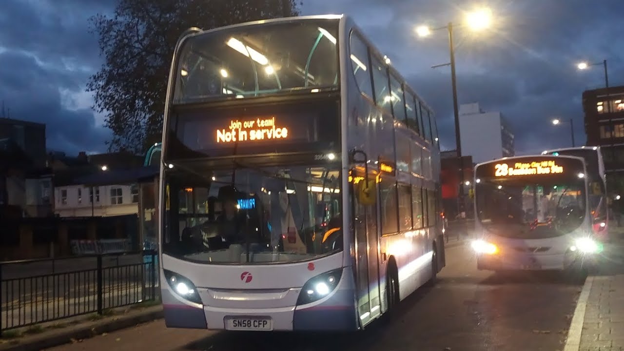 *Absolutely Pelted* First Essex (BN) Enviro 400 Trident SN58 CFP 33548 ...